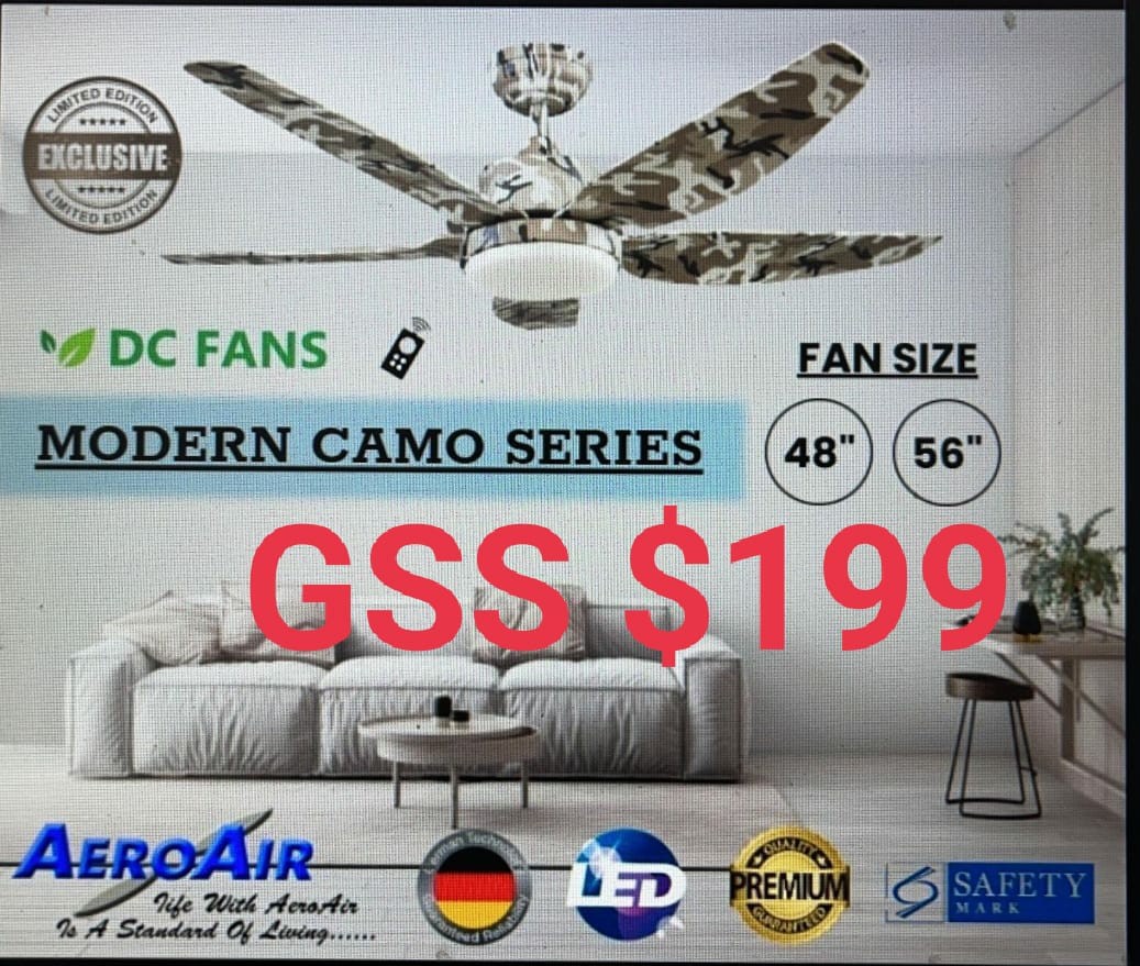 AA528i Camo DC Fan , Hari Raya Sales, Furniture & Home Living, Lighting ...