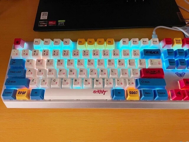 AULA Gundam Mecha soldier Mechanical gaming keyboard 87 keys Robot ...