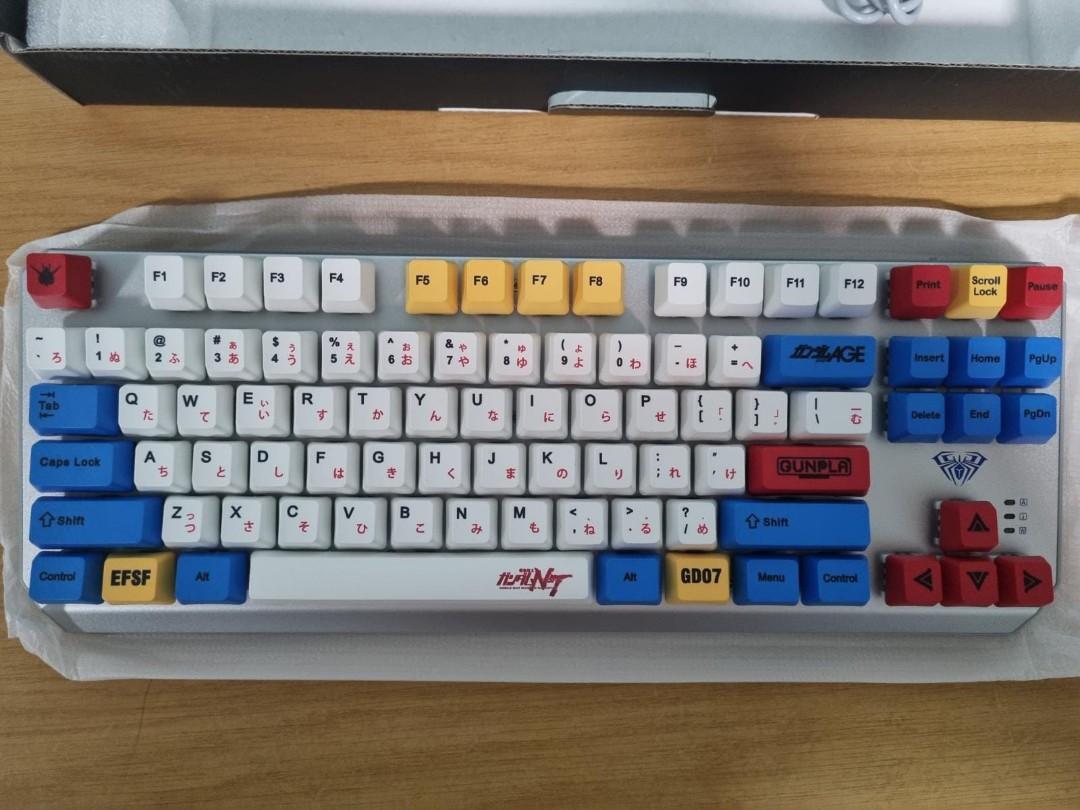 AULA Gundam Mecha soldier Mechanical gaming keyboard 87 keys Robot ...