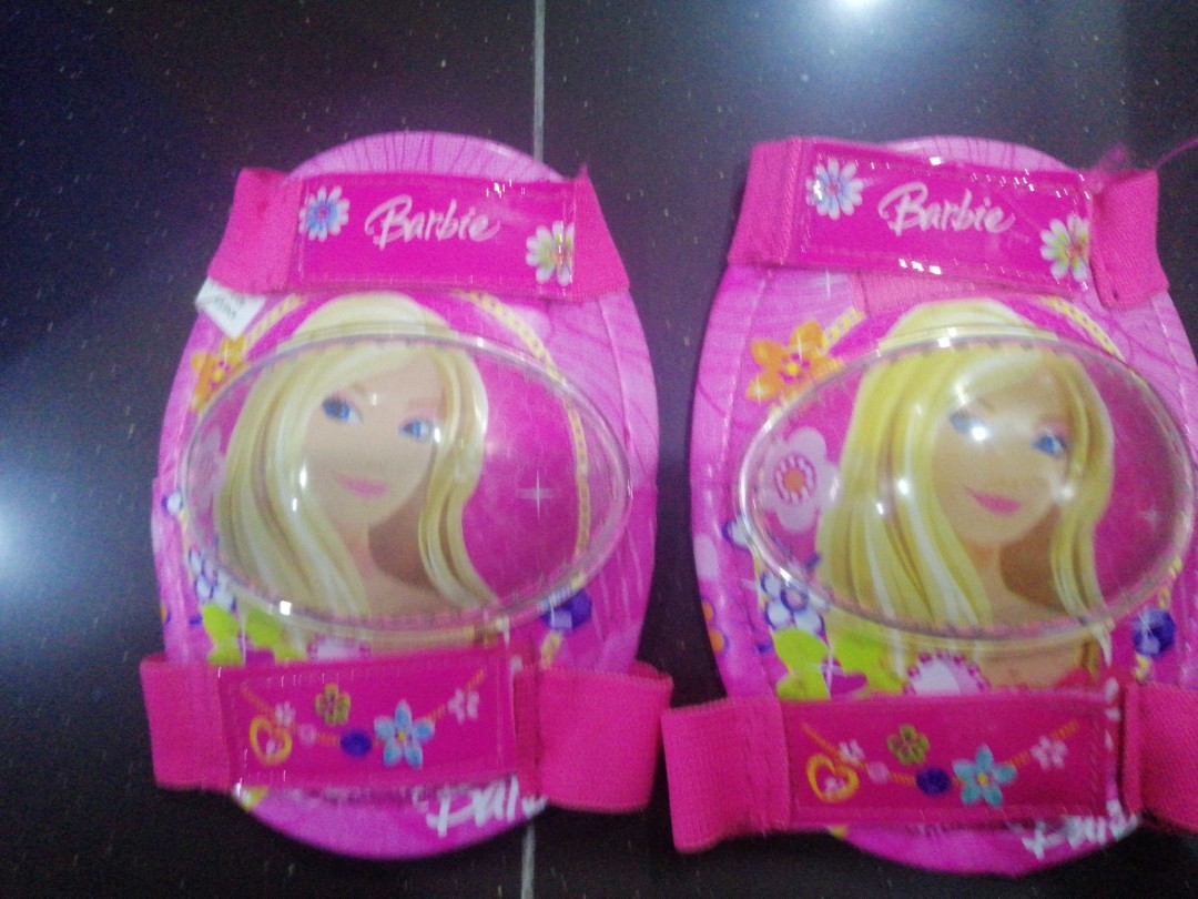 Barbie Knee Guard + Elbow Pads, Babies & Kids, Babies & Kids Fashion on ...