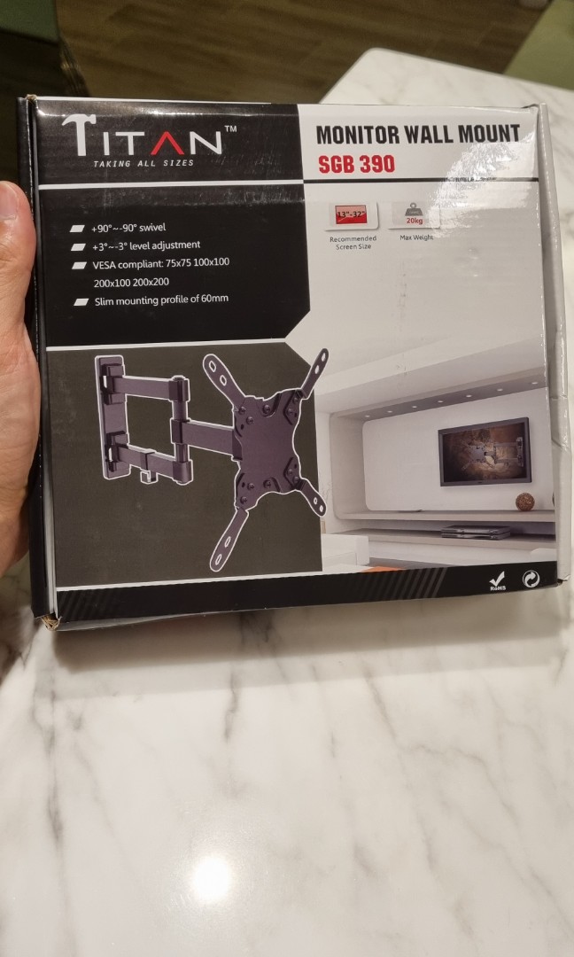 Brand new / unused Titan monitor wall mount sgb390 + free delivery. $35 ...