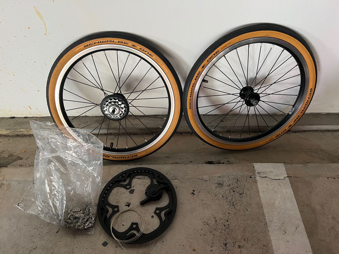 Brompton 2 speed wheel black edition, Sports Equipment, Bicycles ...