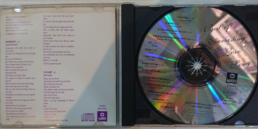 Cd best of everlasting love song.3/11, 興趣及遊戲, 音樂、樂器 & 配件, 音樂與媒體 - CD 及 ...