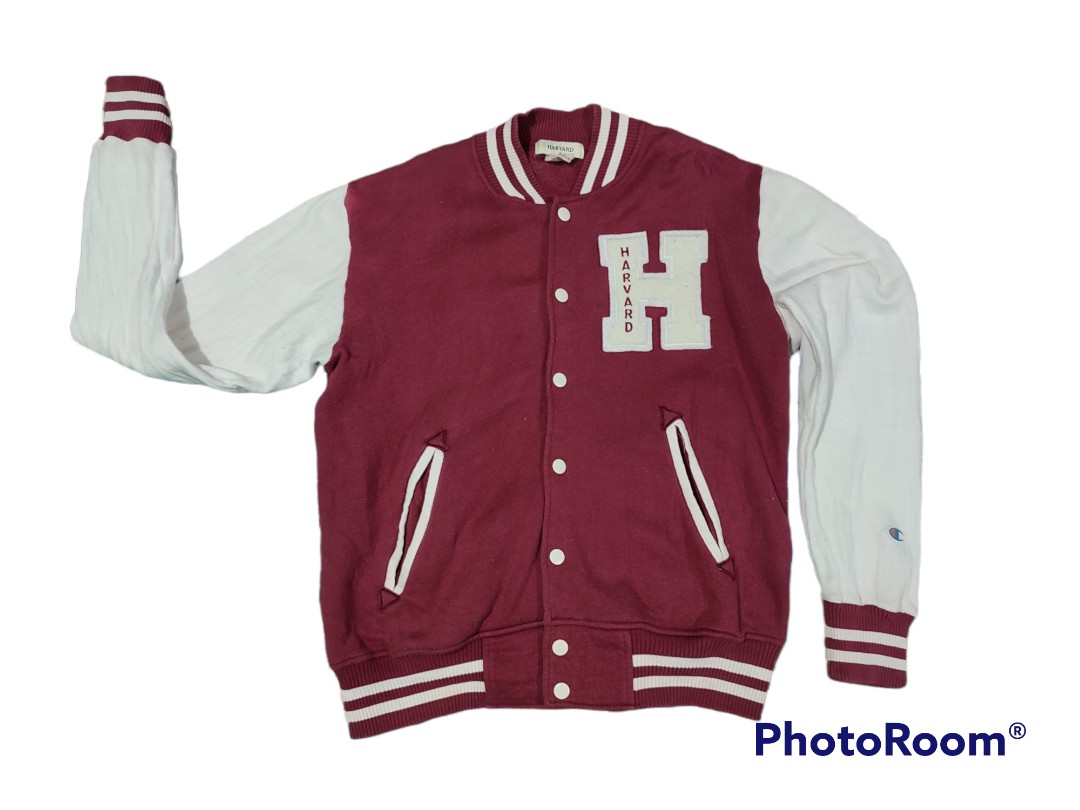 Champion x Harvard Varsity jacket, Women's Fashion, Coats, Jackets and ...