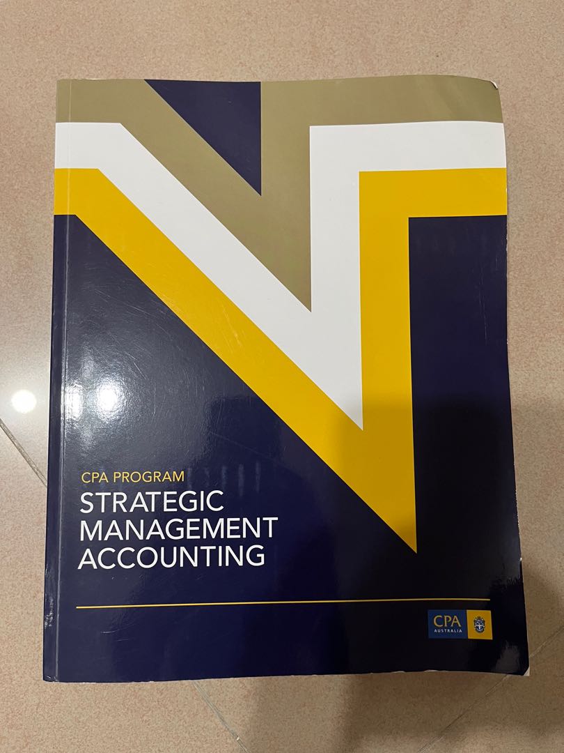 CPA Australia Strategic Management Accounting SMA textbook, 興趣及遊戲, 書本 ...