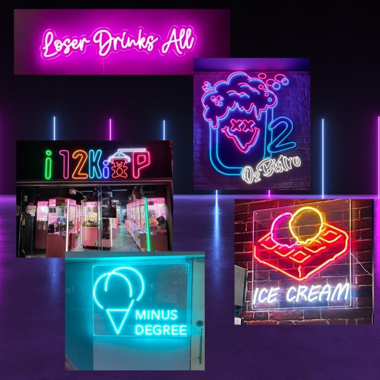 Custom Led Neon Sign / Led Neon / Signage, Hobbies & Toys, Stationery ...