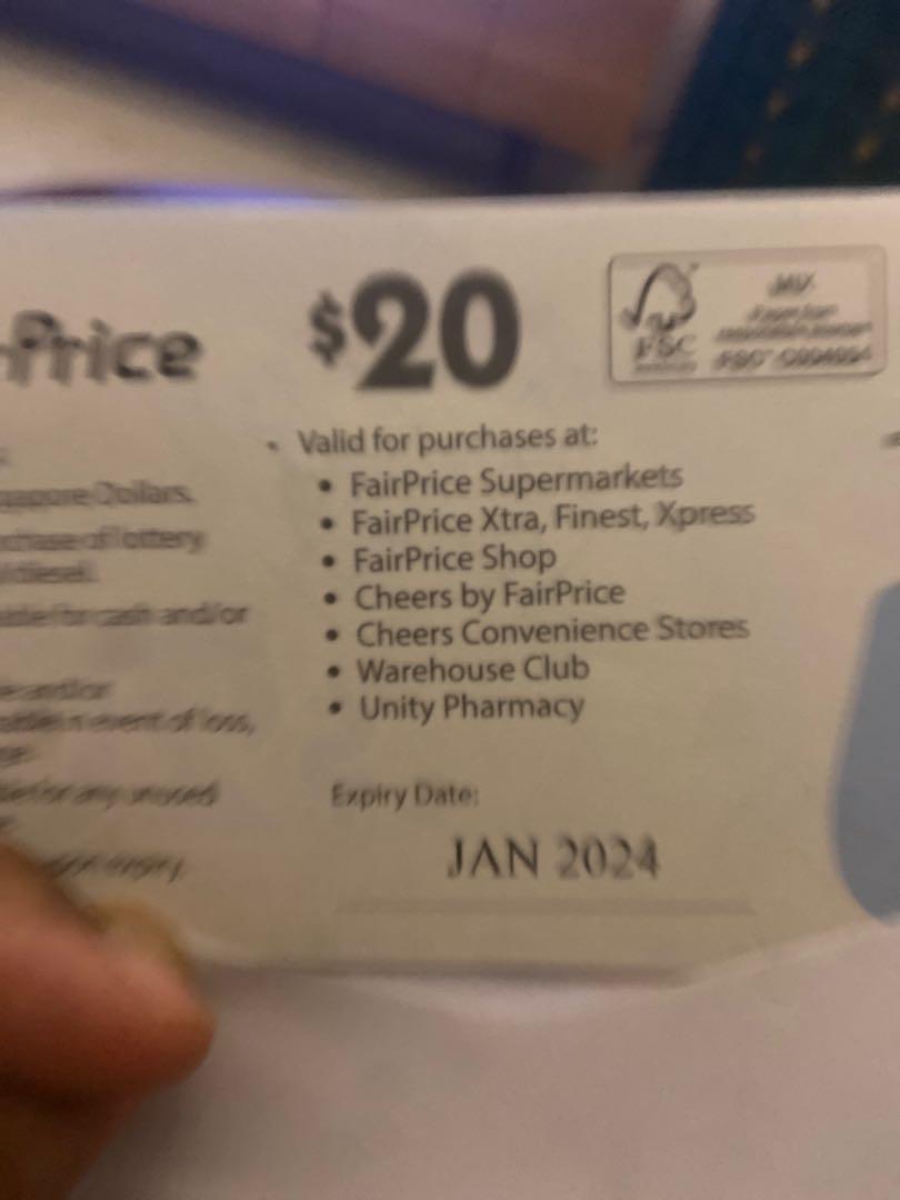 Fair Price (NTUC) $200.00 expiry Jan 2024, Tickets & Vouchers, Vouchers ...