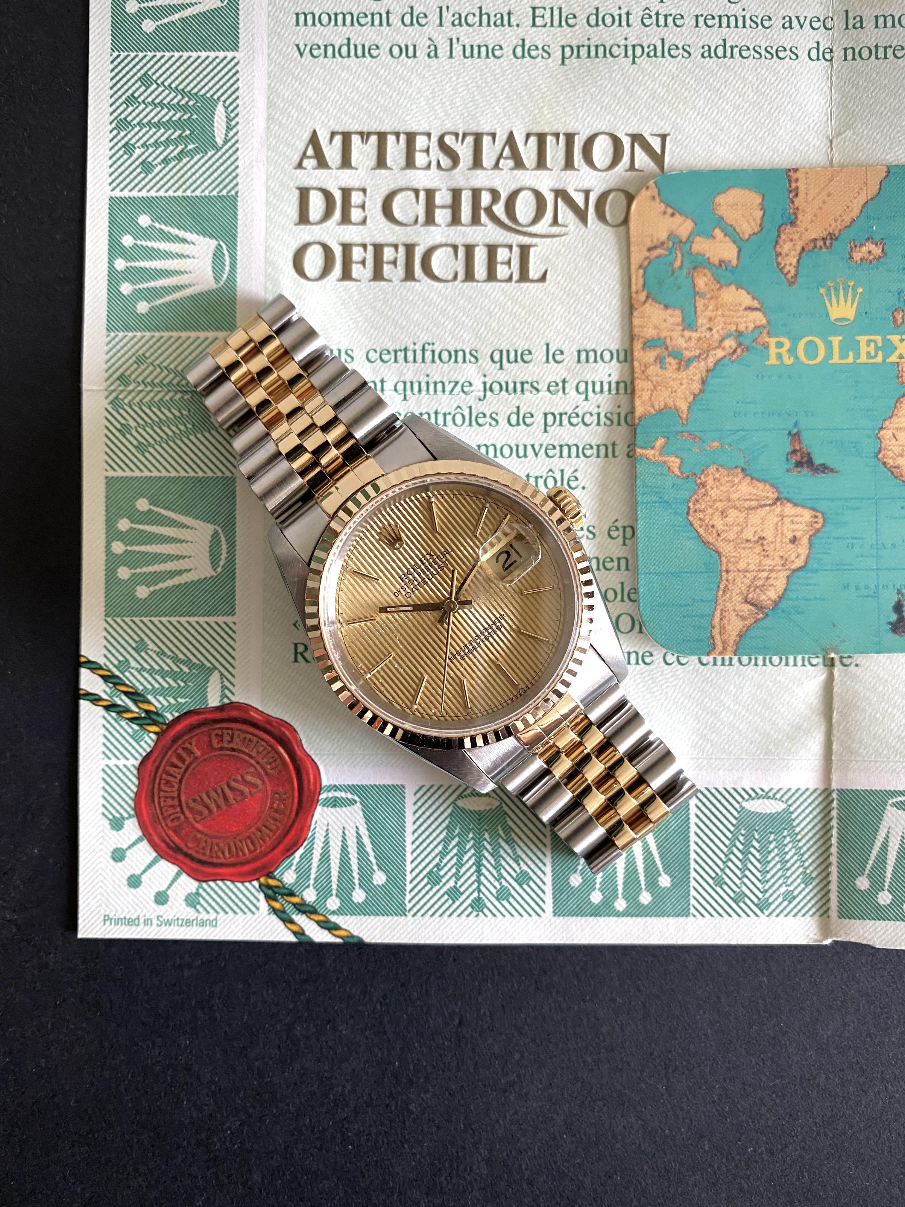 *Full complete set* Rolex Oyster Perpetual Datejust ref. 16233, Luxury ...
