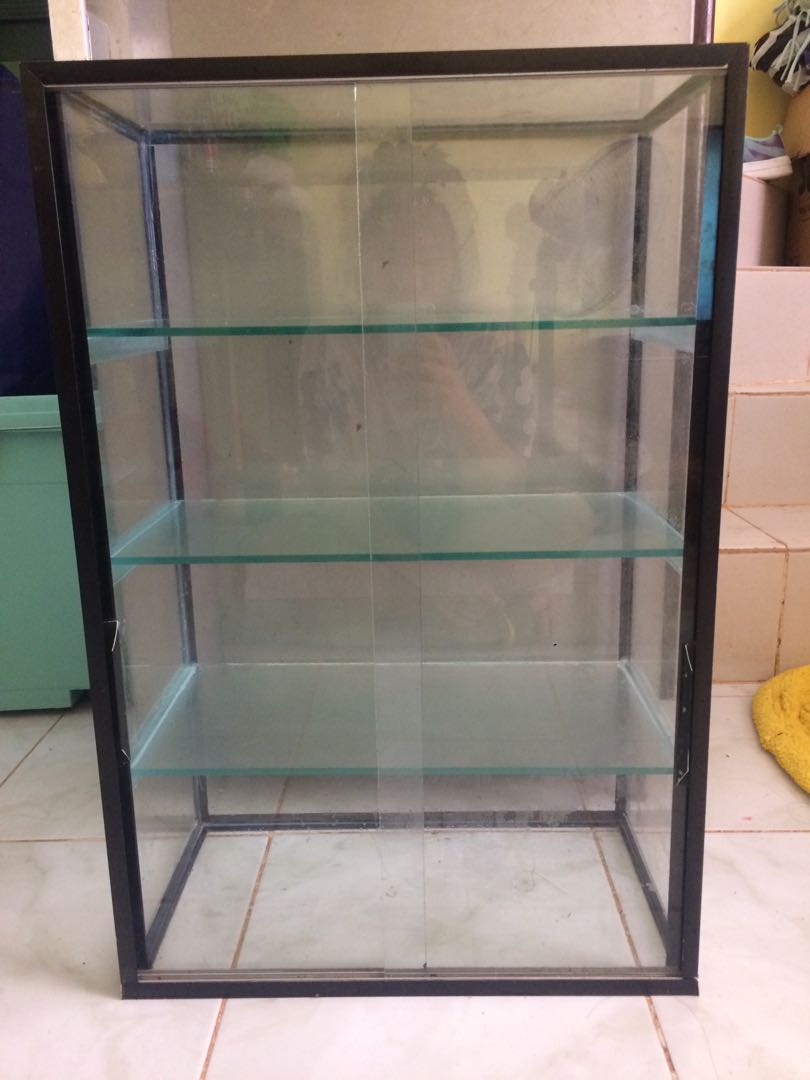 Glass stante, Furniture & Home Living, Furniture, Shelves, Cabinets ...