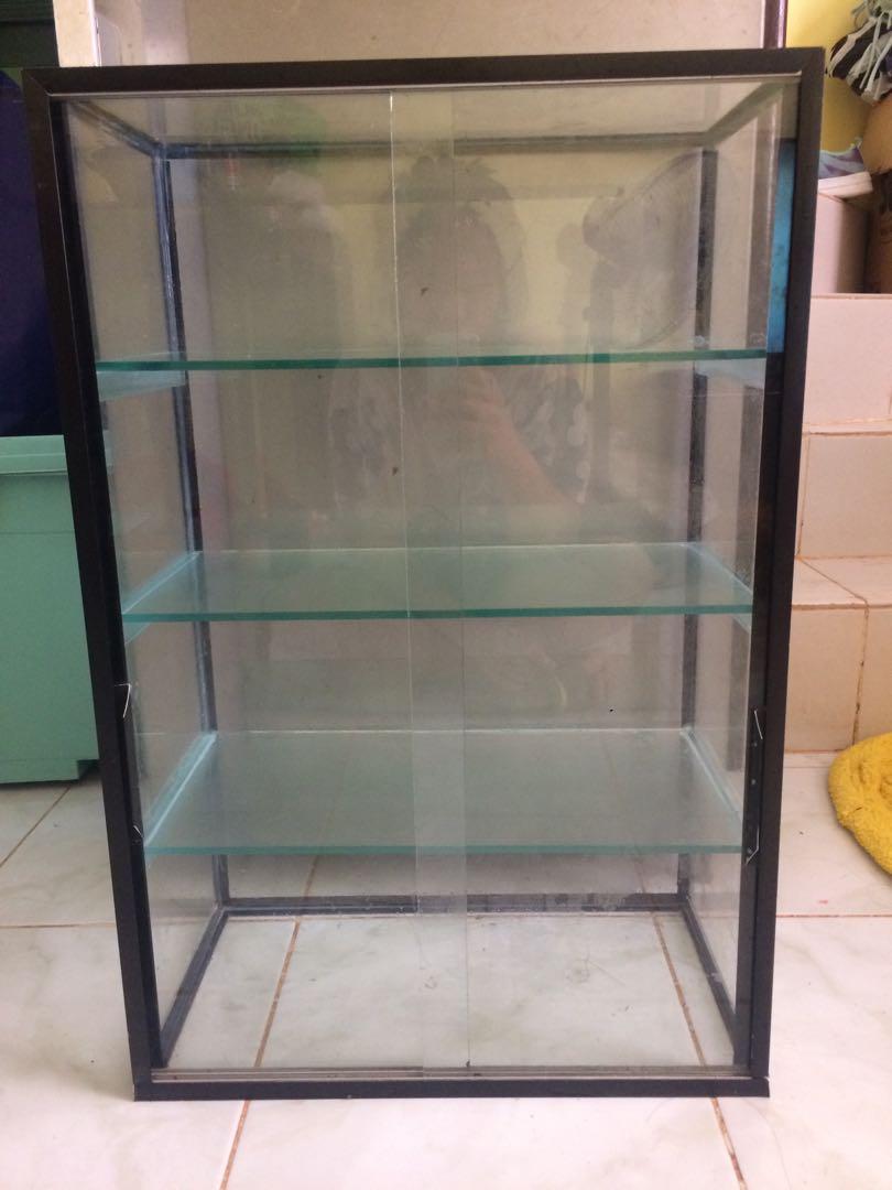 Glass stante, Furniture & Home Living, Furniture, Shelves, Cabinets ...