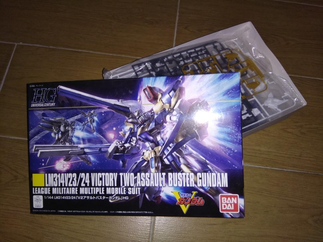 HGUC HG 189 V2高達模型 全裝備型 Victory V2 Assault Buster Gundam, 興趣及遊戲, 玩具 & 遊戲類 - Carousell