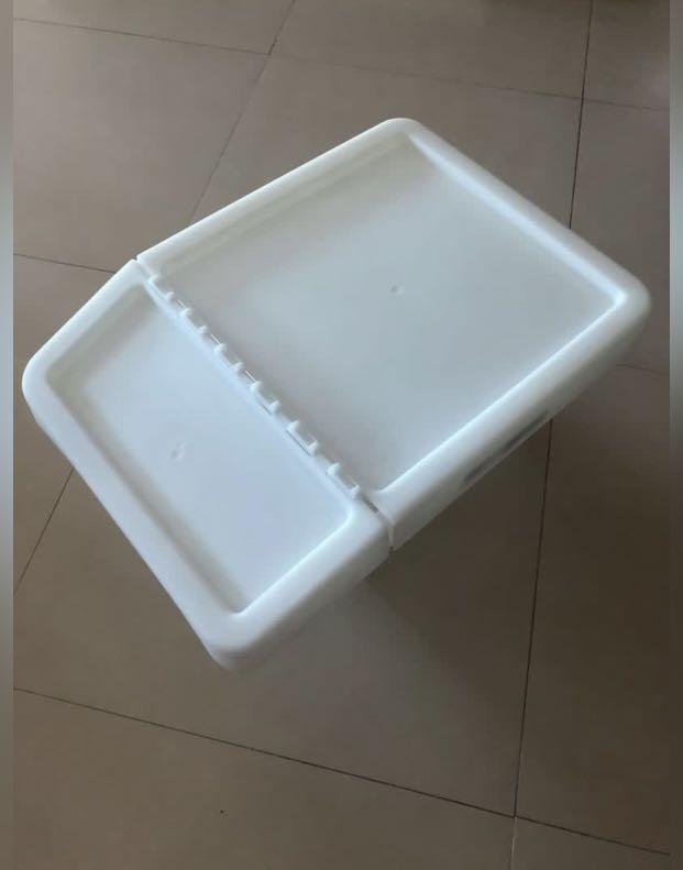Ikea Storage Bin with Lid Stackable, Furniture & Home Living, Home ...
