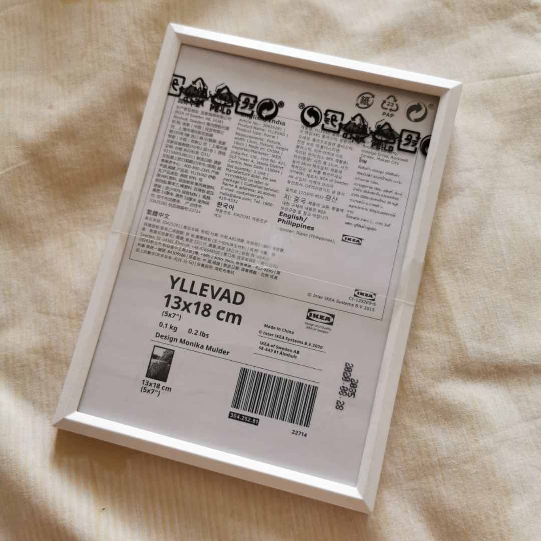 Ikea Yllevad White Photo Frame, Furniture & Home Living, Home Decor ...