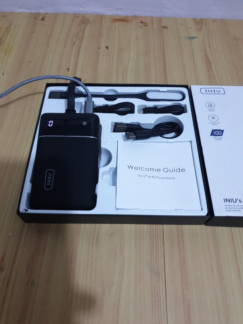 INIU Power Bank, Lightest USB C 10000mAh Portable Charger Built-in 3 ...