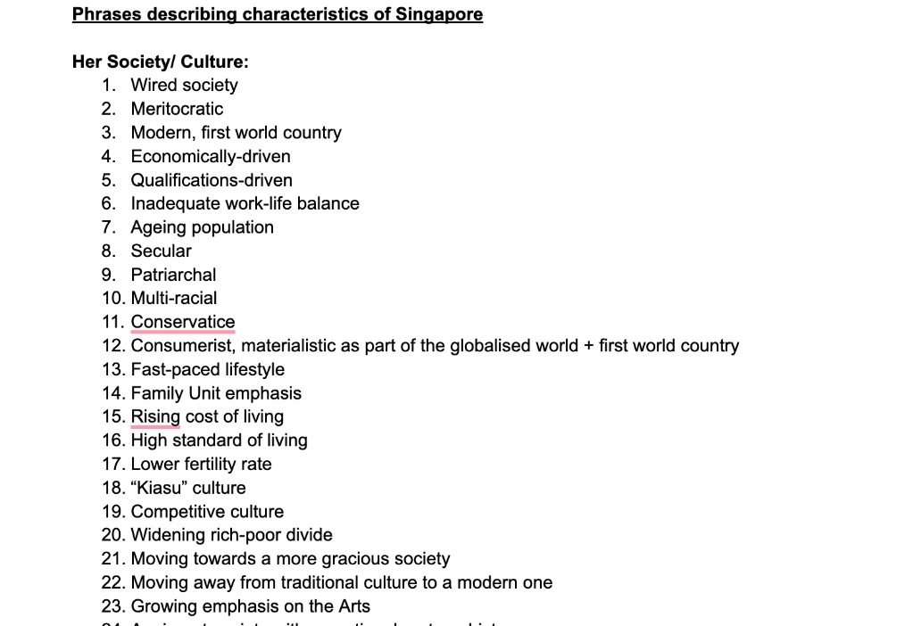 JC H1 General Paper AQ Tips and Notes on Singapore (5 pages), Hobbies ...