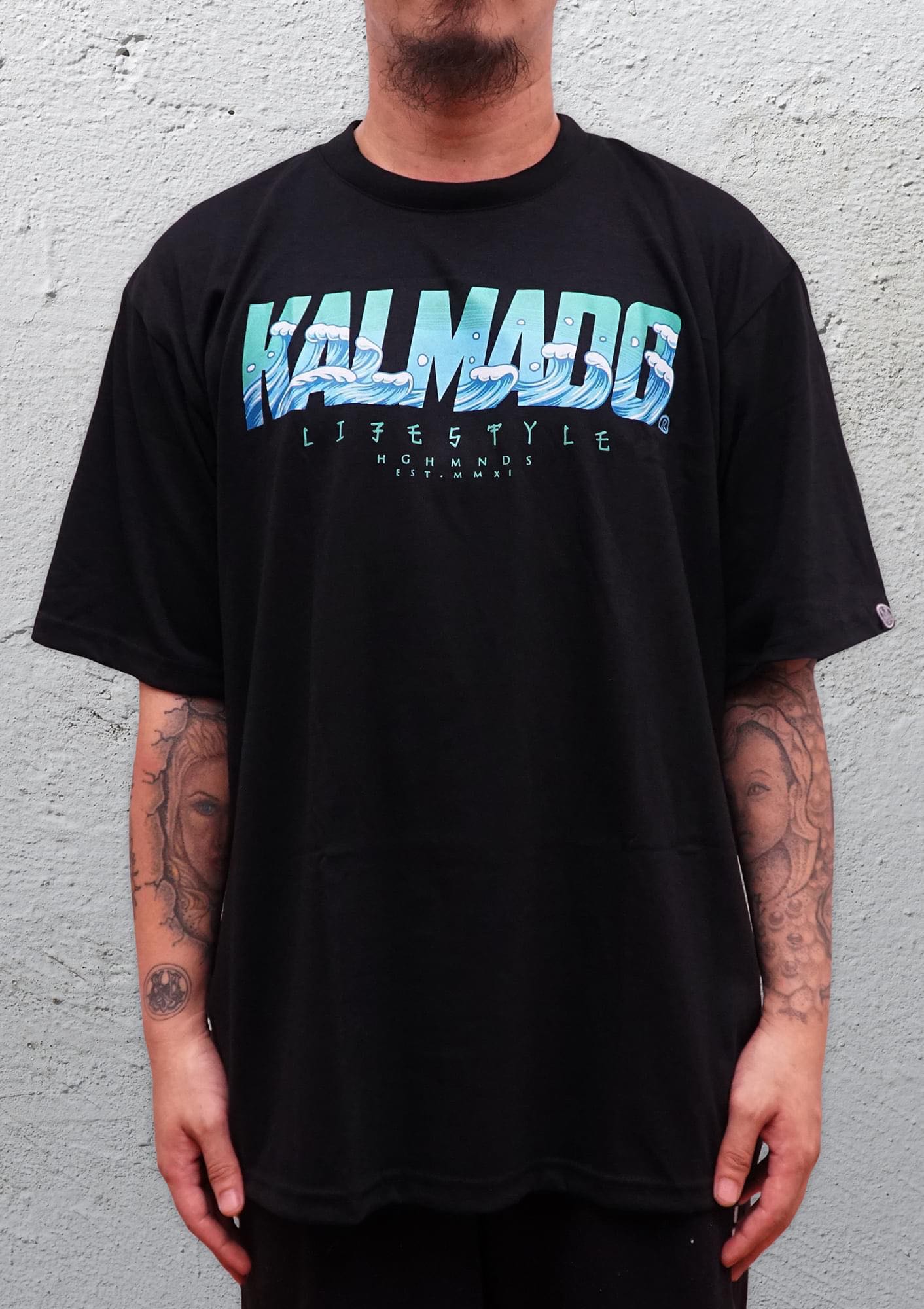 KALMADO WAVE BLACK - HGHMNDS, Men's Fashion, Tops & Sets, Tshirts ...