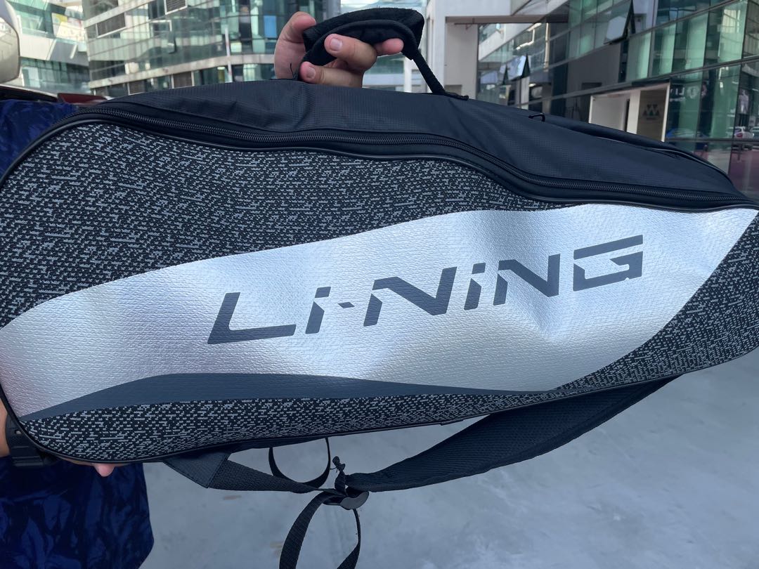 LiNing badminton racket bag, Sports Equipment, Sports & Games, Racket ...