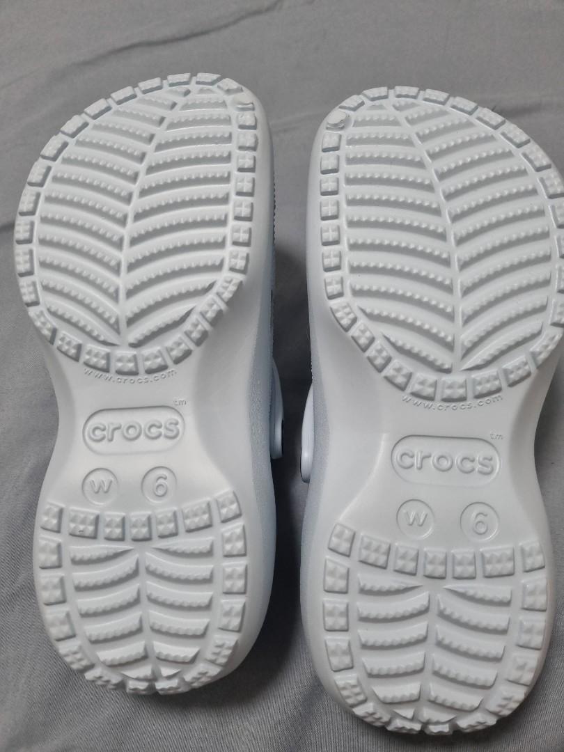 light blue platform crocs, Women's Fashion, Footwear, Flipflops and ...