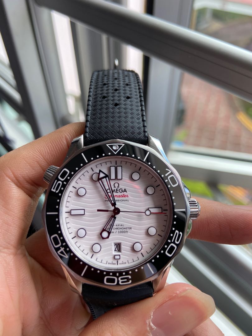 Cheapest Omega seamaster 300M white dial , Luxury, Watches on Carousell