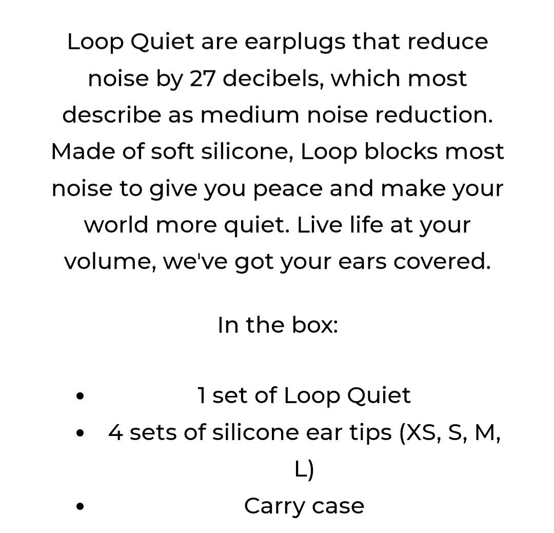 Loop Quiet Earplugs in Hush Blue Noise-Cancelling Noise Reduction ...