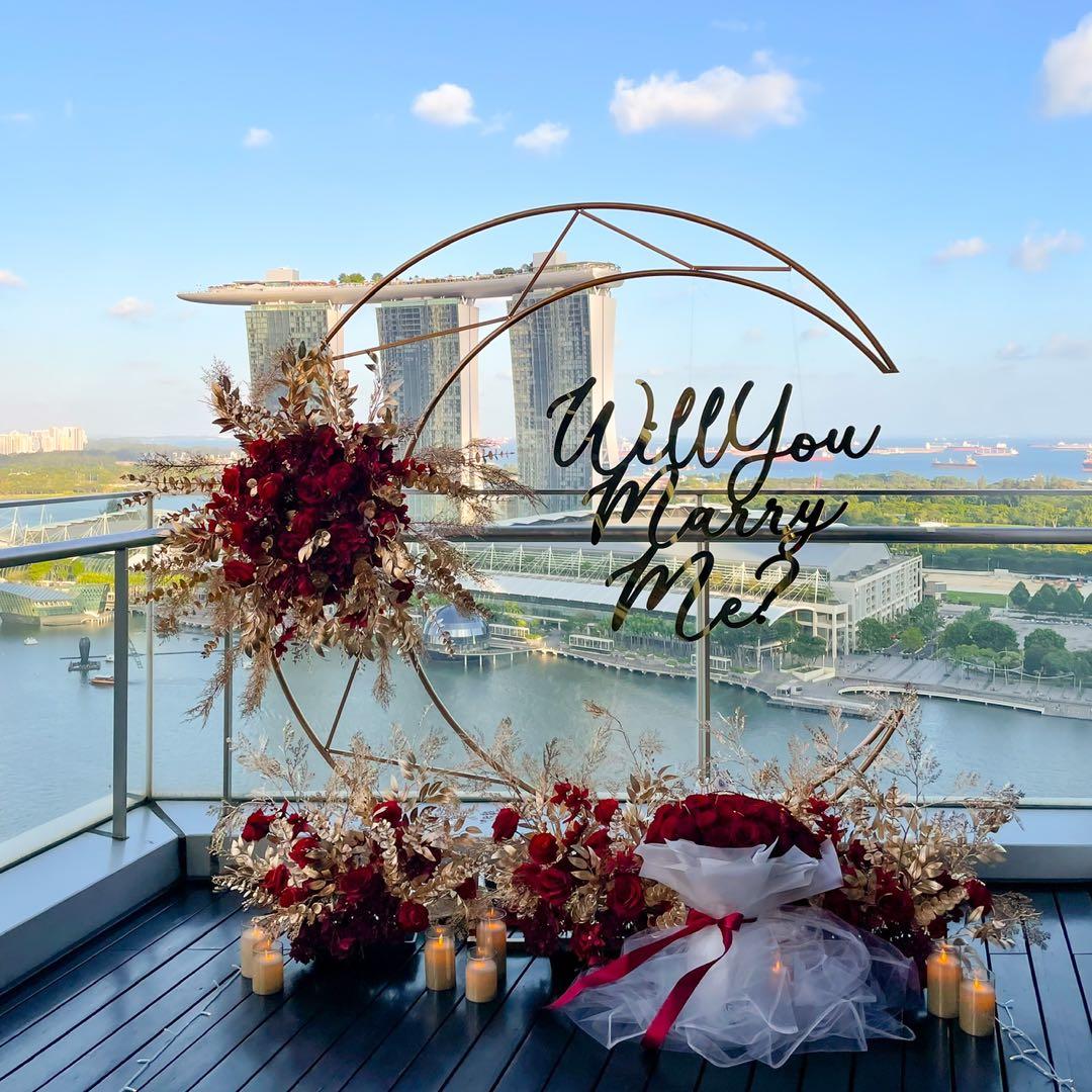 [Set-up] Outdoor Proposal Decor (Suitable for Outdoor & Balcony ...