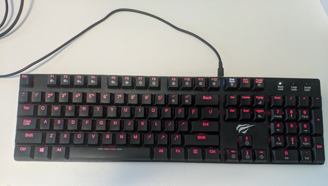 Mechanicl Gaming Keyboard Havit HV-KB395L, Computers & Tech, Parts ...
