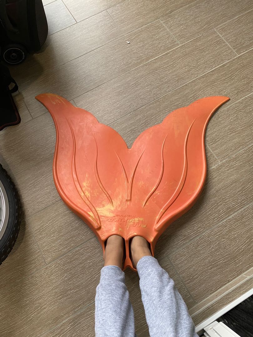 Mermaid tail (flippers), Sports Equipment, Sports & Games, Water Sports ...