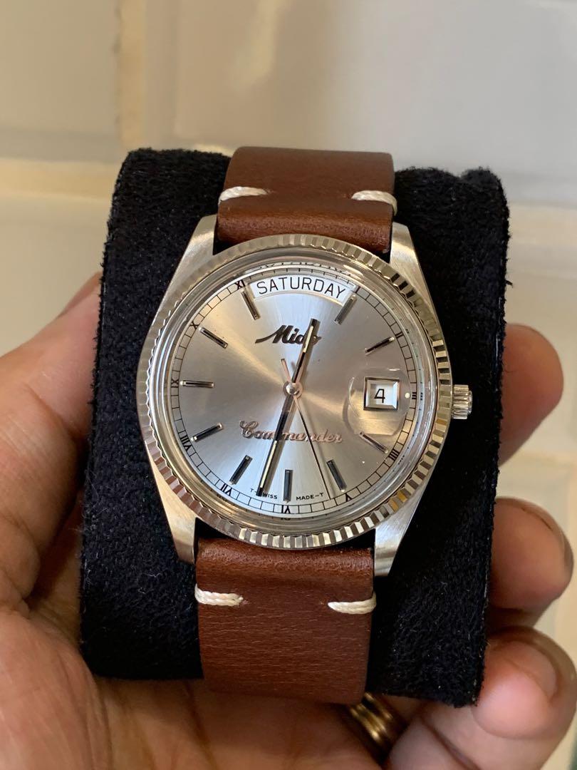 Mido Commander 8299 day date, Men's Fashion, Watches & Accessories ...