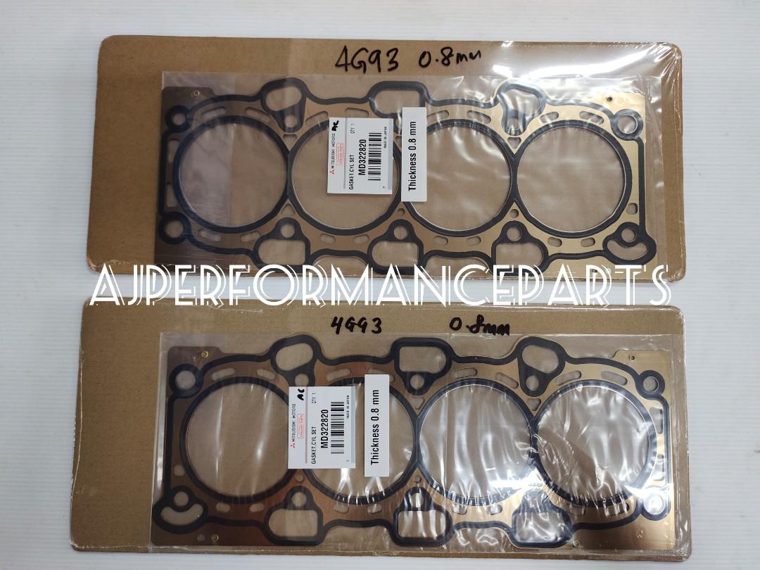 MMC METAL HEAD GASKET MITSUBISHI 4G93 0.8MM, Auto Accessories on Carousell
