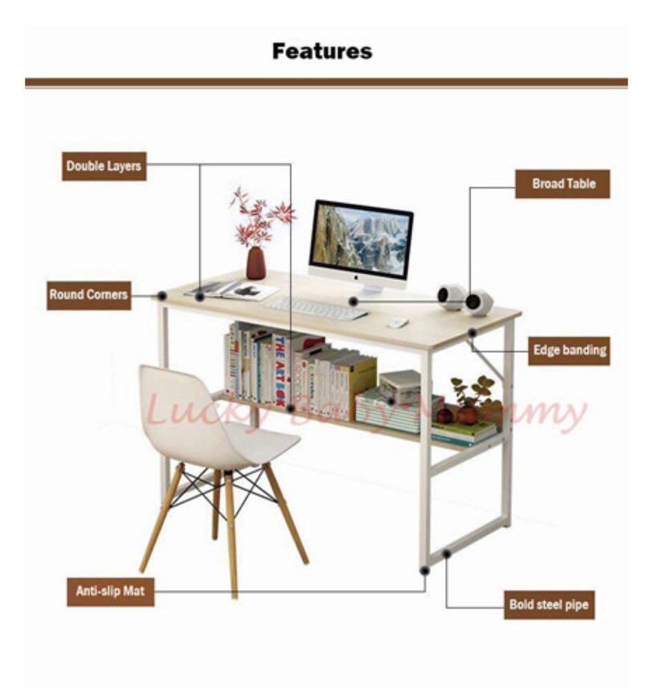 Modern Study /Computer/Table/ Office Study Desk, Furniture & Home ...