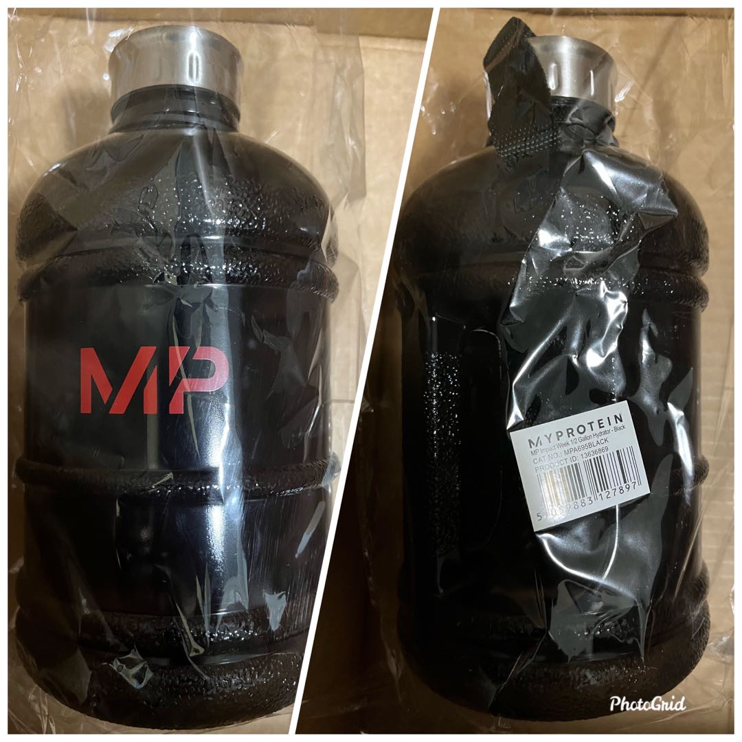 MyProtein MP Half Gallon Hydrator - Black, Health & Nutrition, Health ...