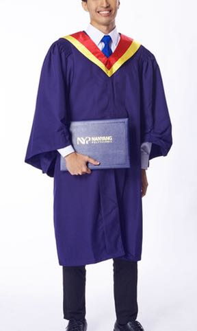 Nanyang polytechnic (NYP) graduation gown, Men's Fashion, Coats ...