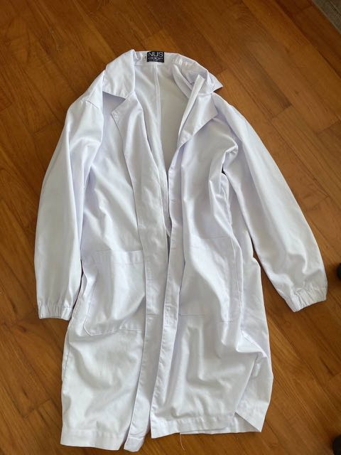 NUS Lab Coat, Women's Fashion, Coats, Jackets and Outerwear on Carousell