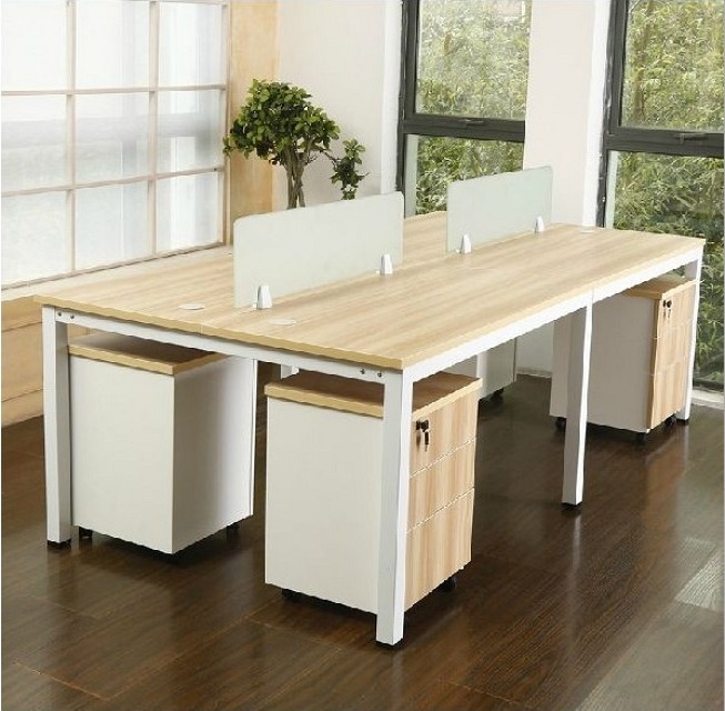 OFFICE PARTITION WORKSTATION FREESTANDING TABLE DESK FURNITURE ...