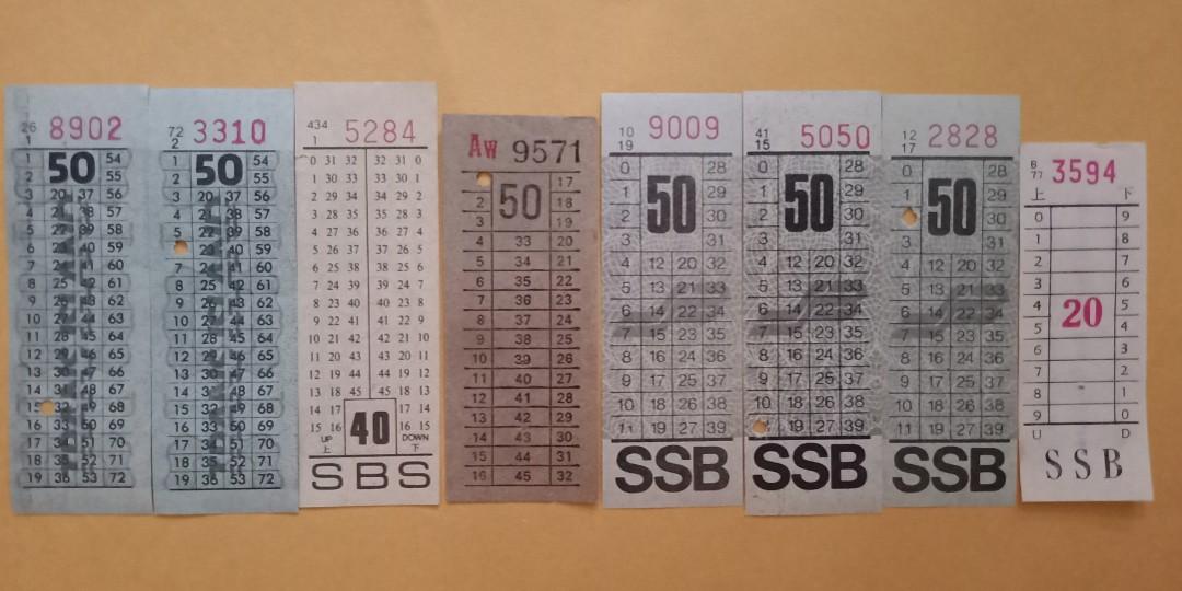 Old Singapore bus tickets, Hobbies & Toys, Memorabilia & Collectibles ...