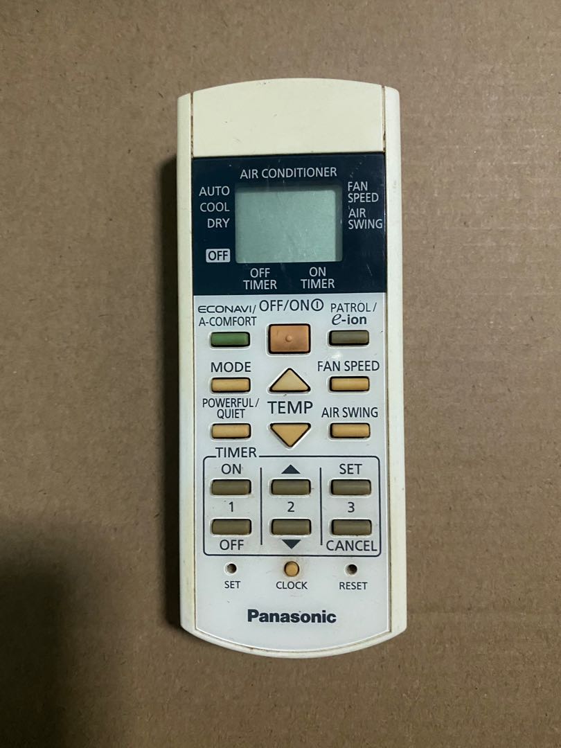 PANASONIC Aircon Remote Control, TV & Home Appliances, Air Conditioners ...
