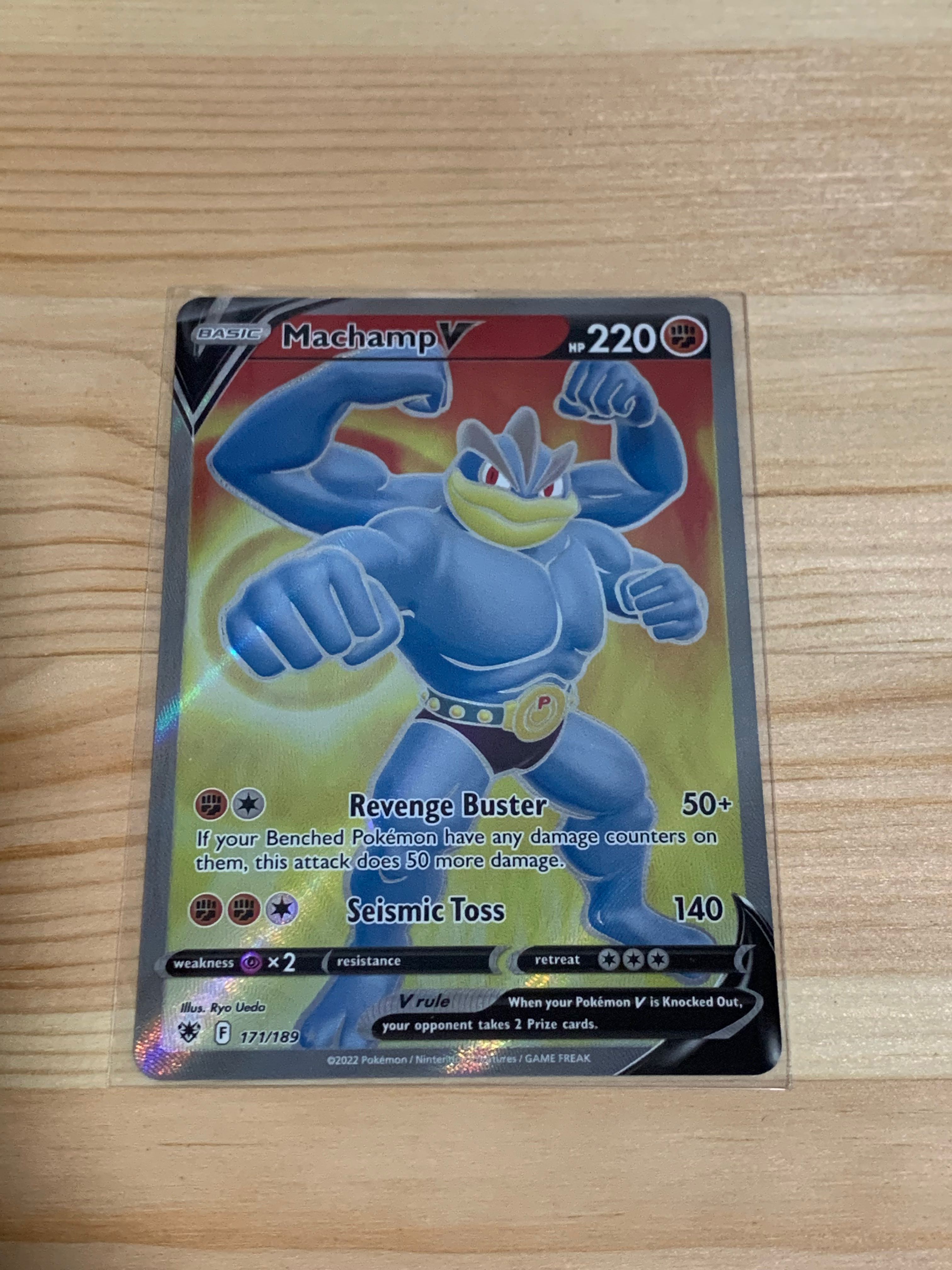 Pokemon Machamp V #171 - Astral Radiance, Hobbies & Toys, Toys & Games ...