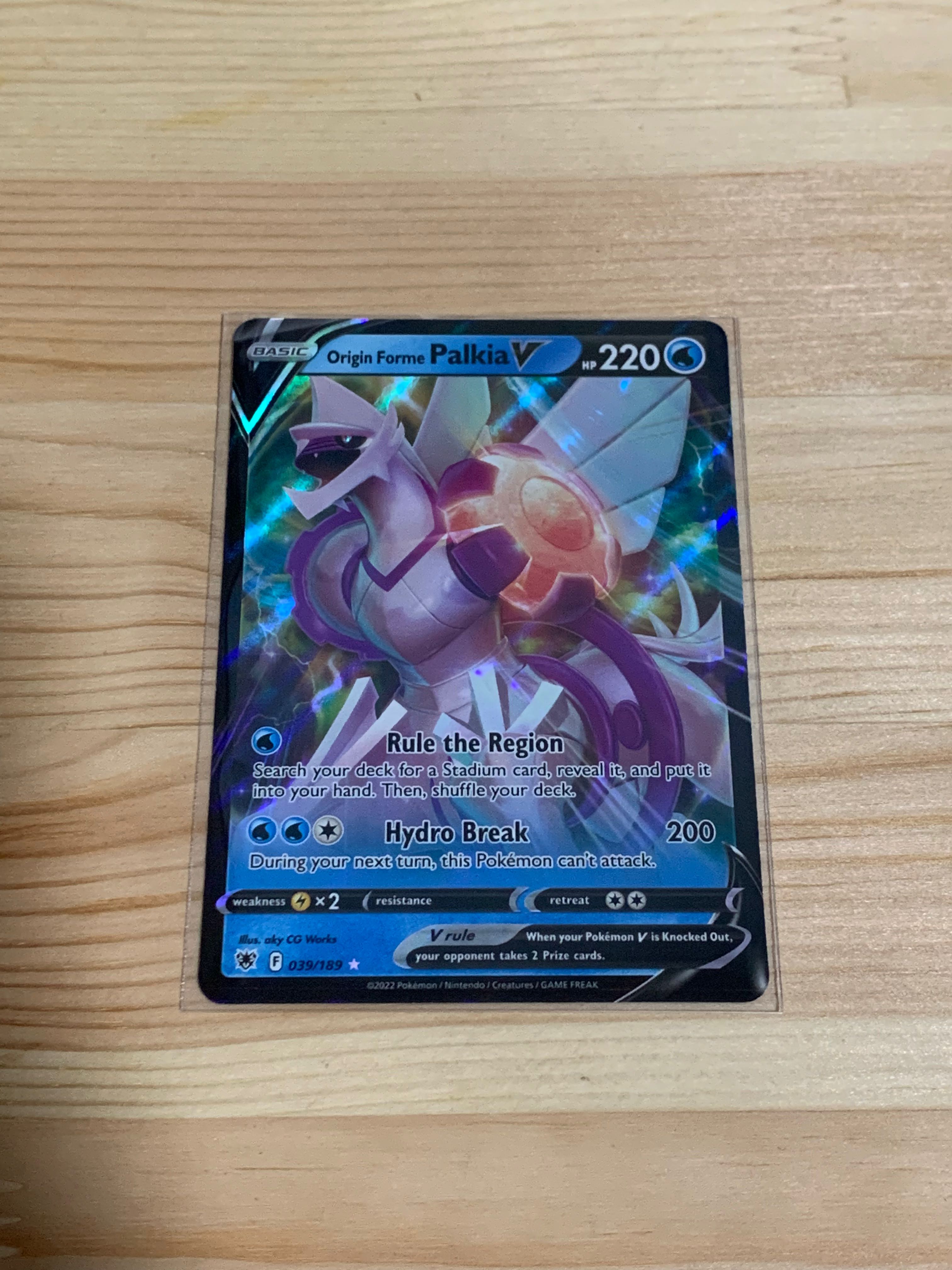 Pokemon Origin Forme Palkia V - Astral Radiance, Hobbies & Toys, Toys ...