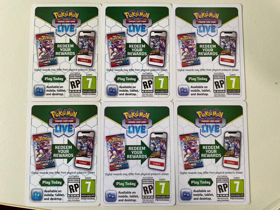 Pokemon TCG Live Code Cards, Hobbies & Toys, Toys & Games on Carousell