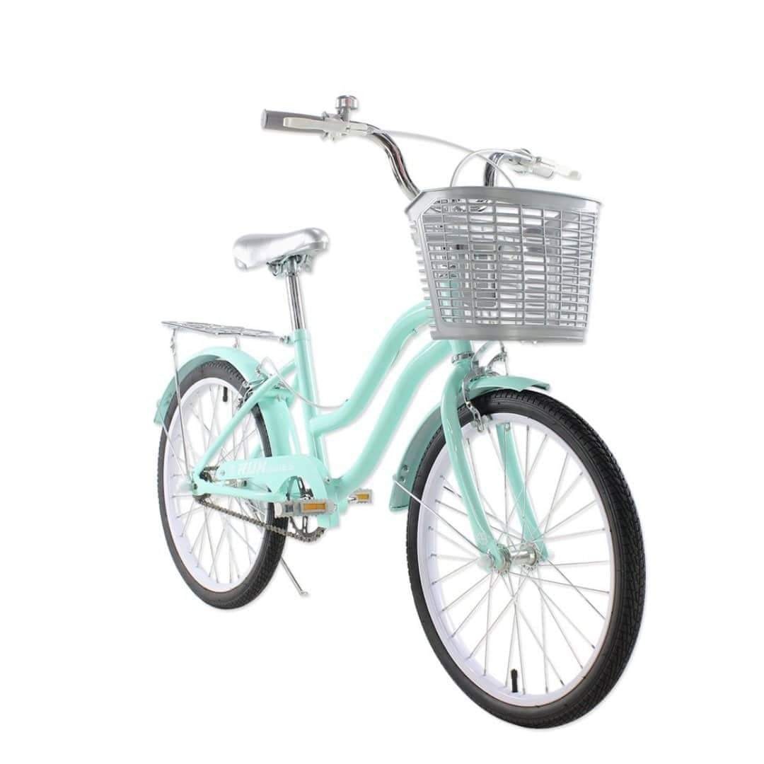 Preloved 20" Cruiser Bike with Training Wheels Teal Mint Green Girls ...