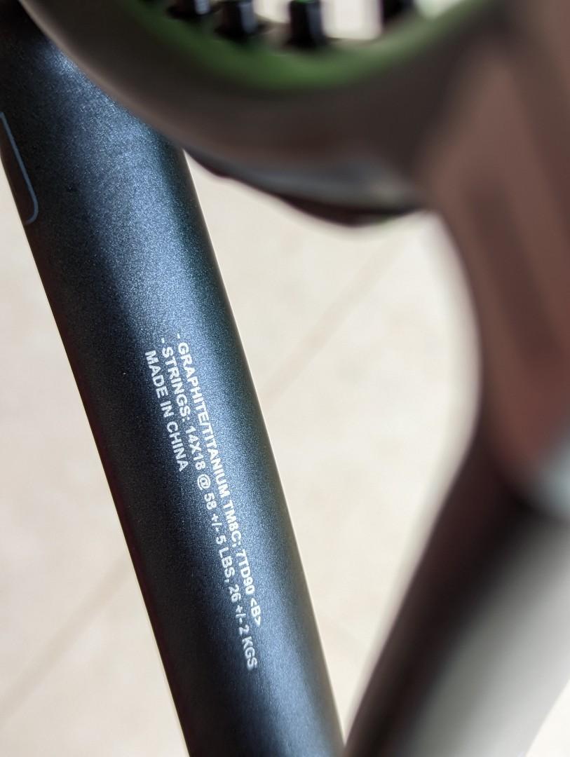 Prince Force 3 Phycon Titanium Mid size Racket, Sports Equipment ...