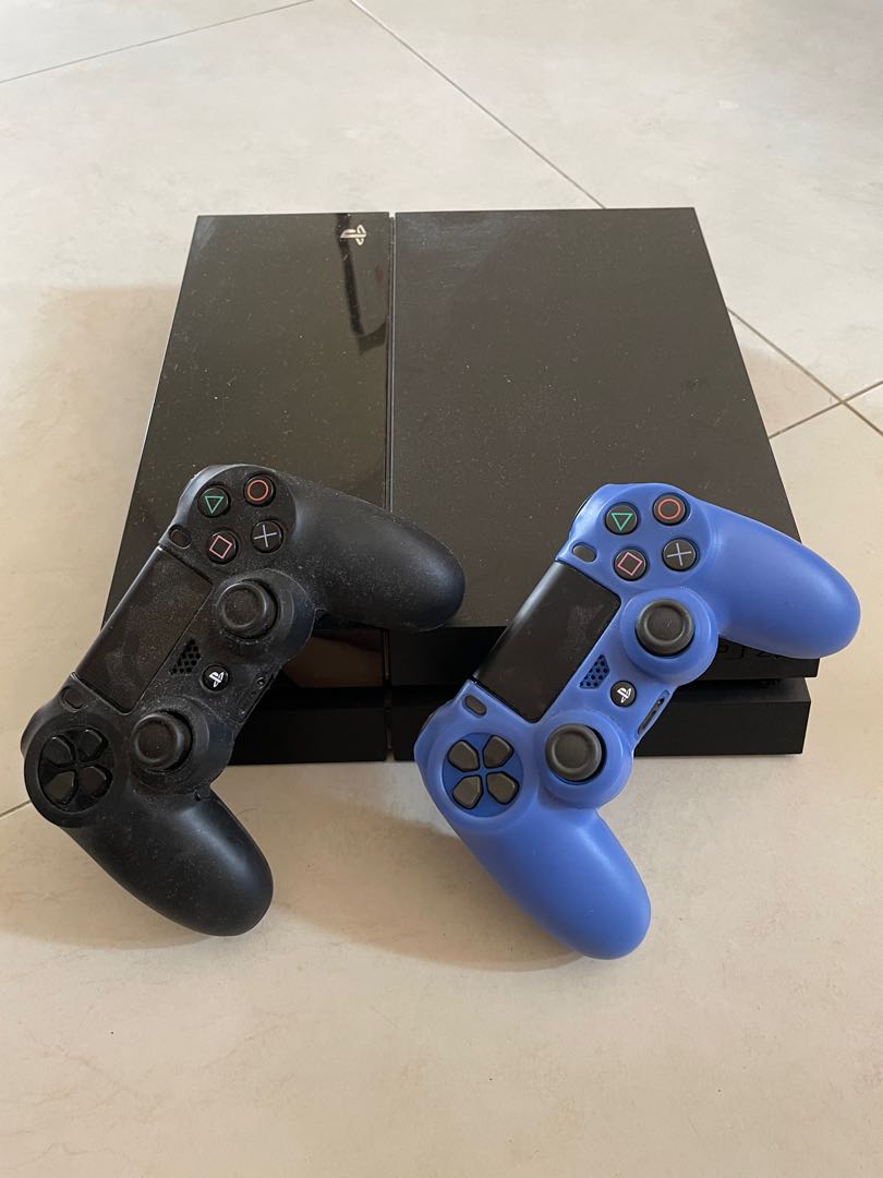 PS4 + 2 original controllers, Video Gaming, Video Game Consoles ...