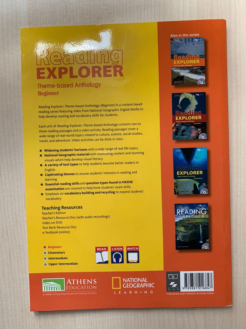 [Reading explorer ] theme-based anthology - beginner, 興趣及遊戲, 書本 & 文具, 教科書 - Carousell
