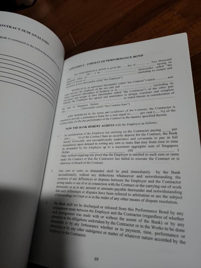 Reda design and build condition of main contract, Hobbies & Toys, Books ...