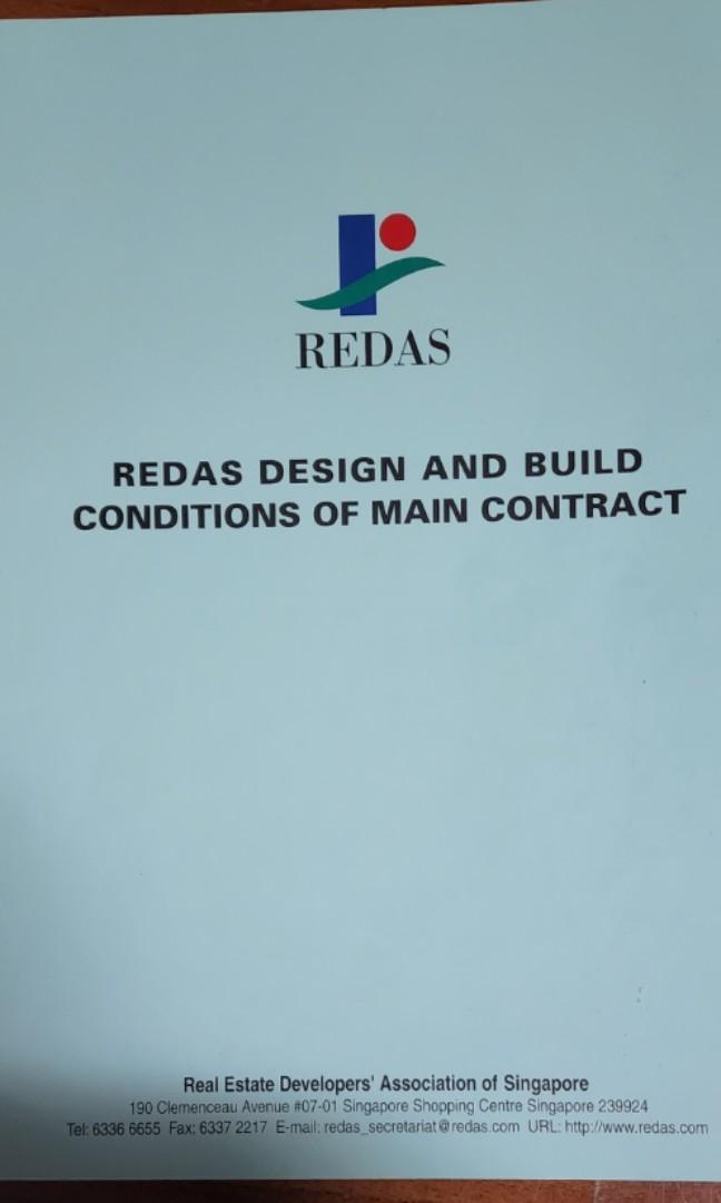 Reda design and build condition of main contract, Hobbies & Toys, Books ...