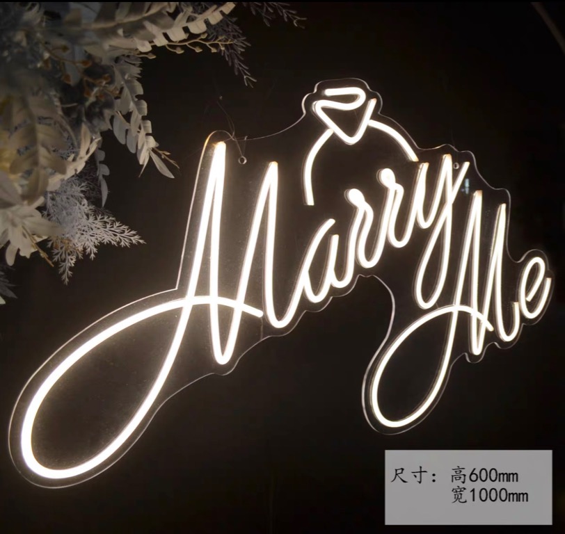 RENTAL Proposal Props Neon Led Lights Better Together Marry Me Wedding ...