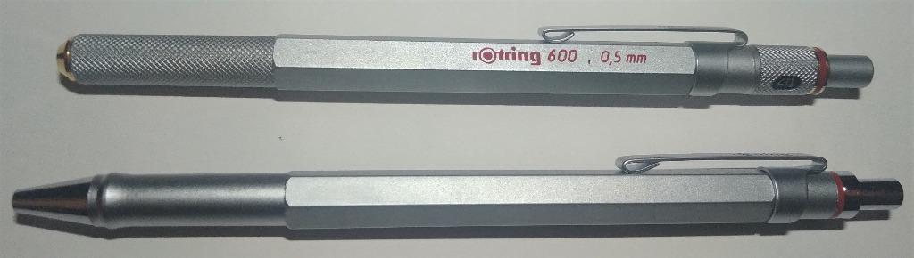 Rotring 600 Silver Twist Mechanical Pencil, 0.5 & Rotring Newton ...