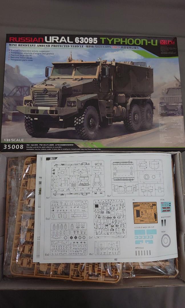 RPG Model 1/35 KAMAZ K-4386PVO TYPHOON-VDV,RUSSIAN URAL 63095 Model ...