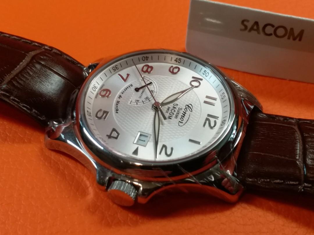 Sacom 瑞士「沙琴錶」 機械自動儲鏈功能 Automatic Power Reserve ,Brand New with original box 全新。 Limited edition ...