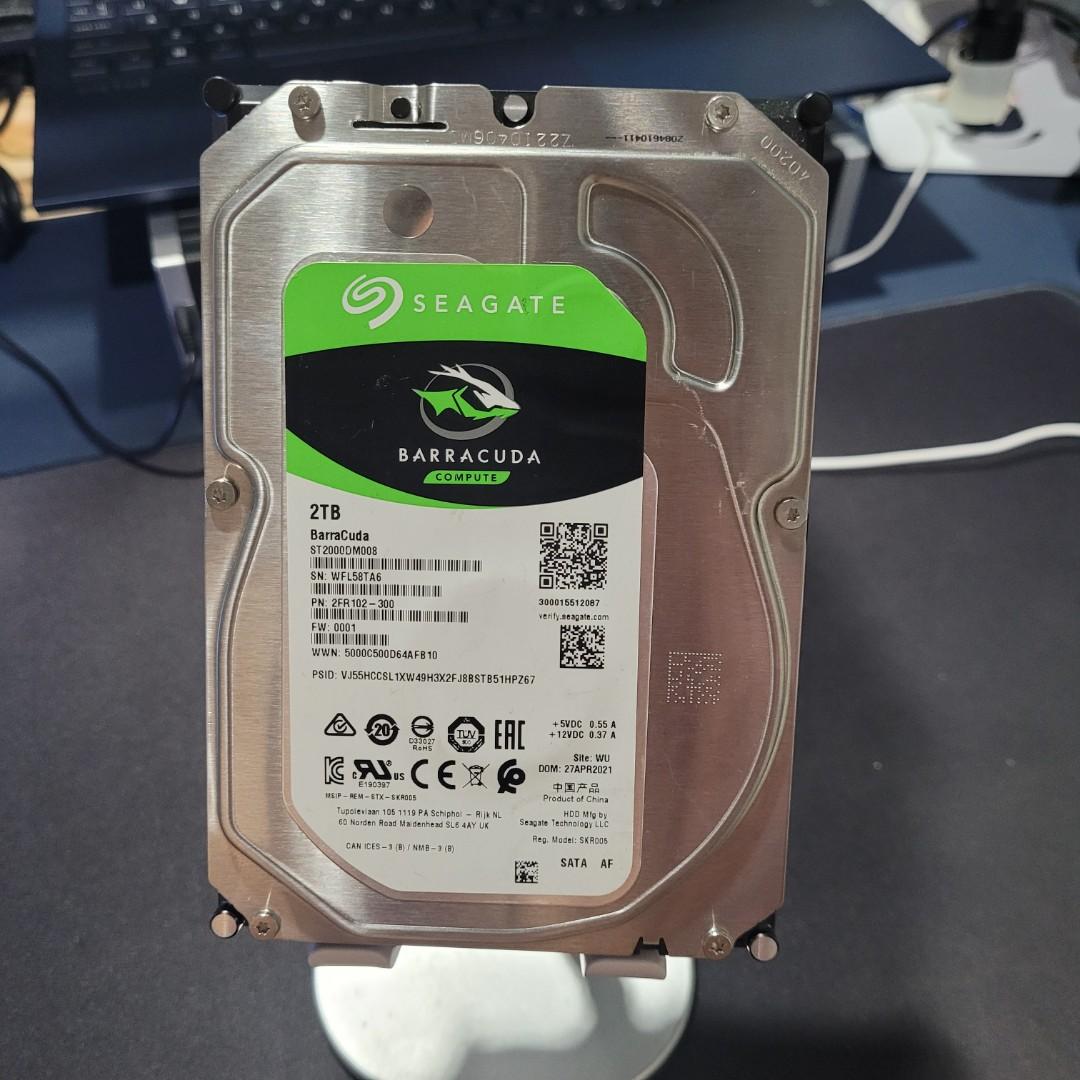 Seagate Barracuda (2tb) 7200 rpm HDD, Computers & Tech, Parts & Accessories, Hard Disks ...